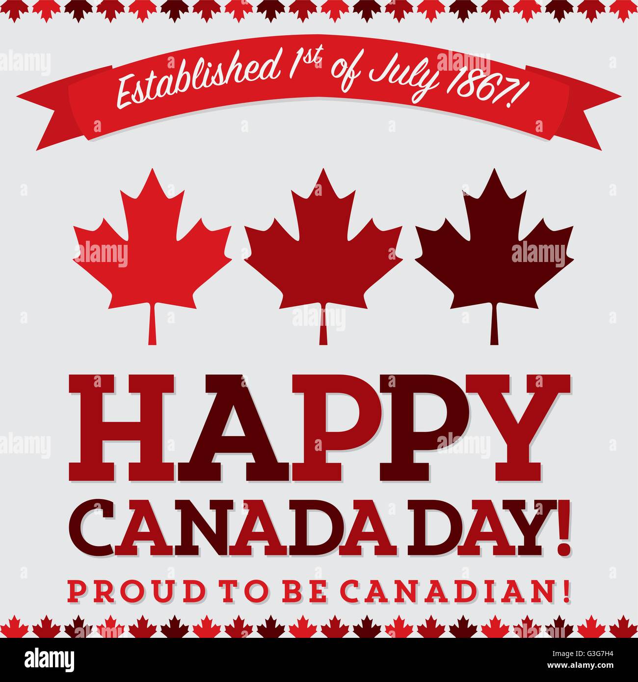 Retro Canada Day card in vector format Stock Vector Image & Art - Alamy