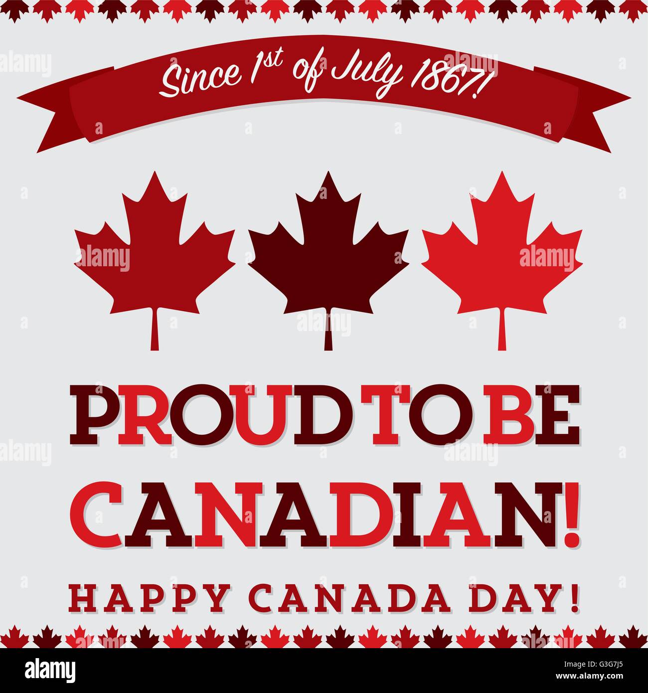 Retro Canada Day card in vector format Stock Vector Image & Art - Alamy