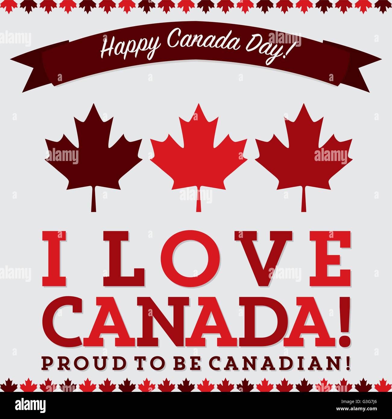 Retro Canada Day card in vector format Stock Vector Image & Art - Alamy
