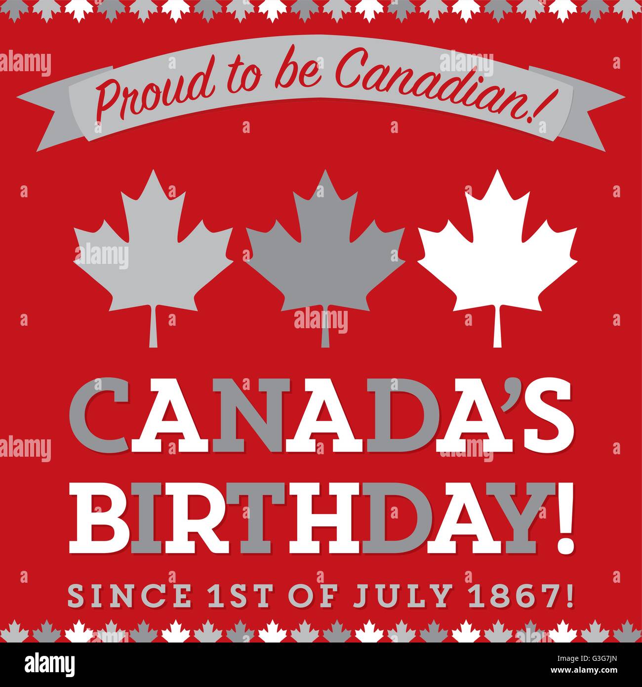 Retro Canada Day card in vector format Stock Vector Image & Art - Alamy