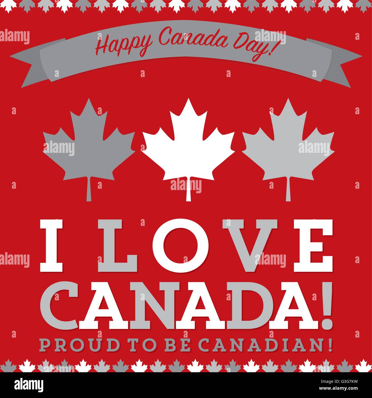 Retro Canada Day card in vector format Stock Vector Image & Art - Alamy
