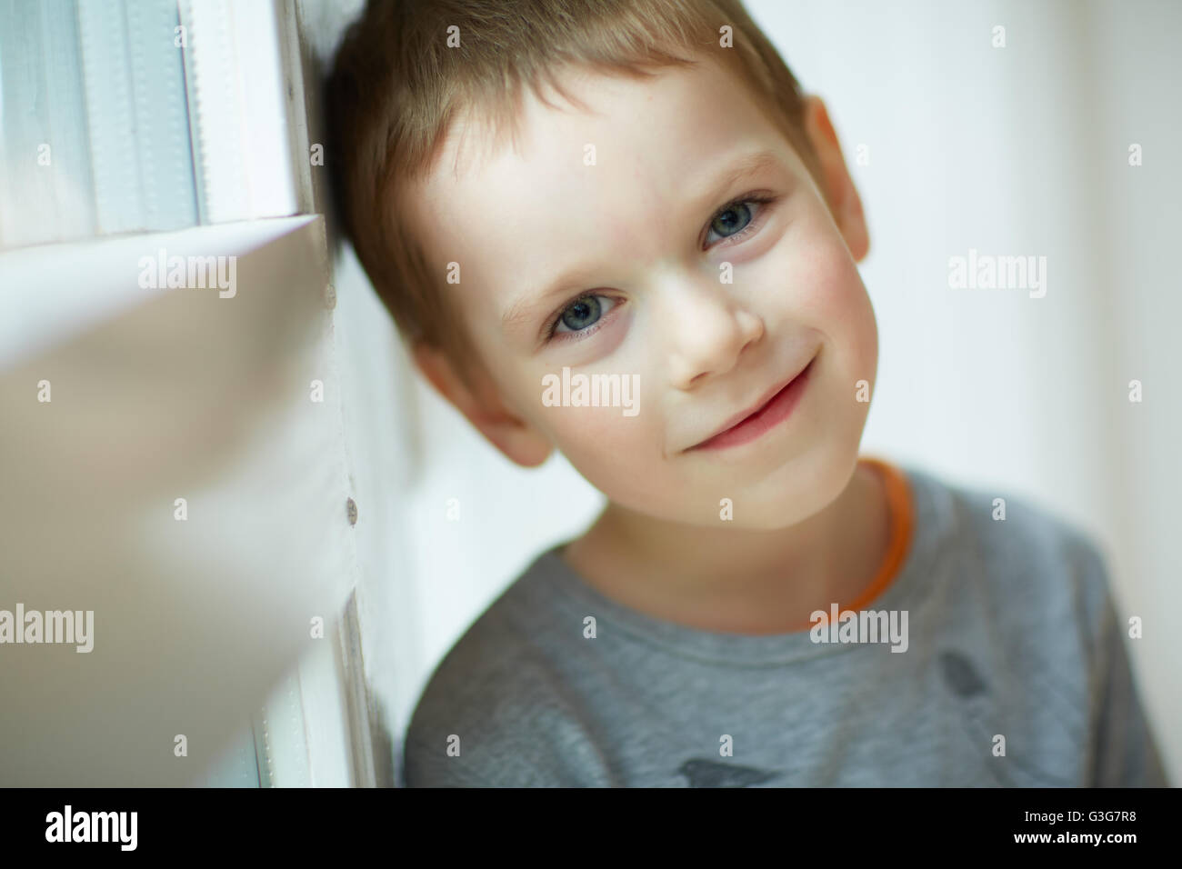 nice boy smiling Stock Photo - Alamy