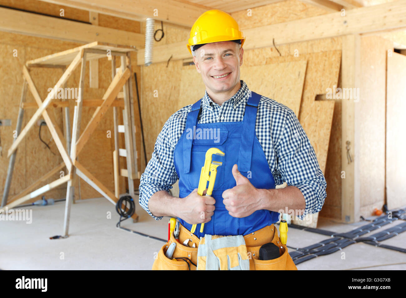 Wrench construction hi-res stock photography and images - Alamy