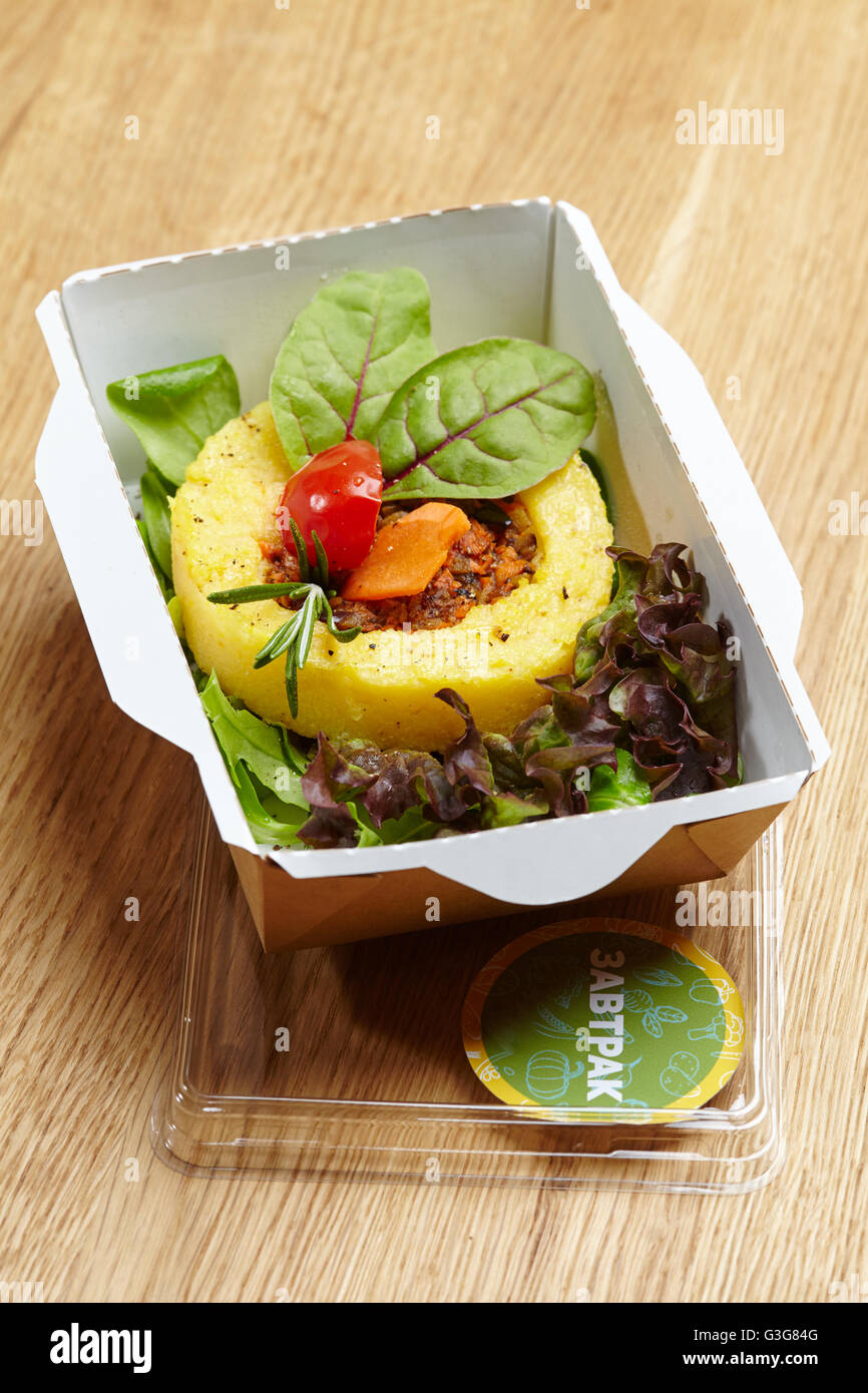 tasty and beautiful dish of stewed vegetables to go Stock Photo - Alamy