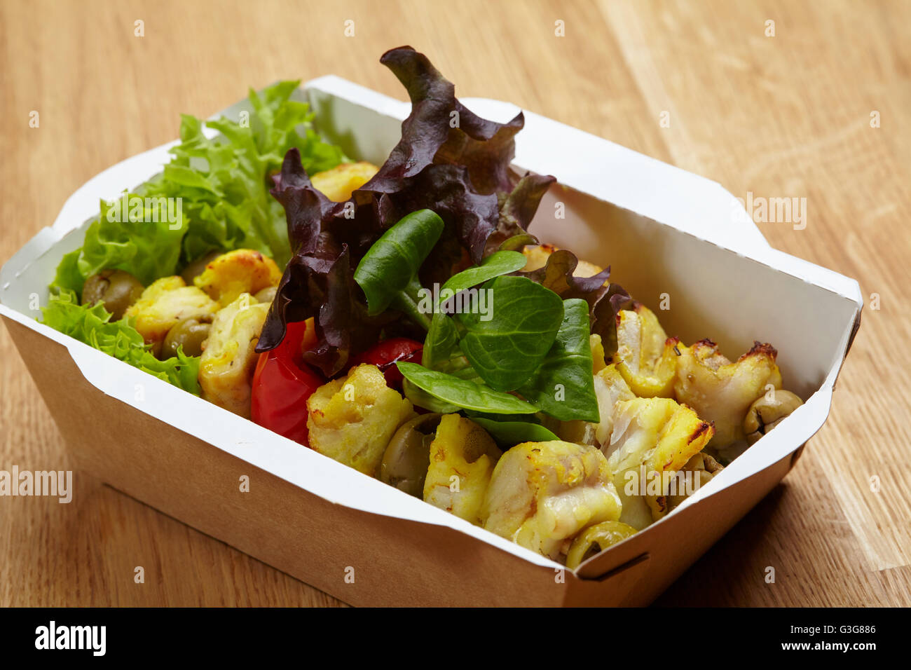 natural healthy food for breakfast fish with vegetables Stock Photo - Alamy