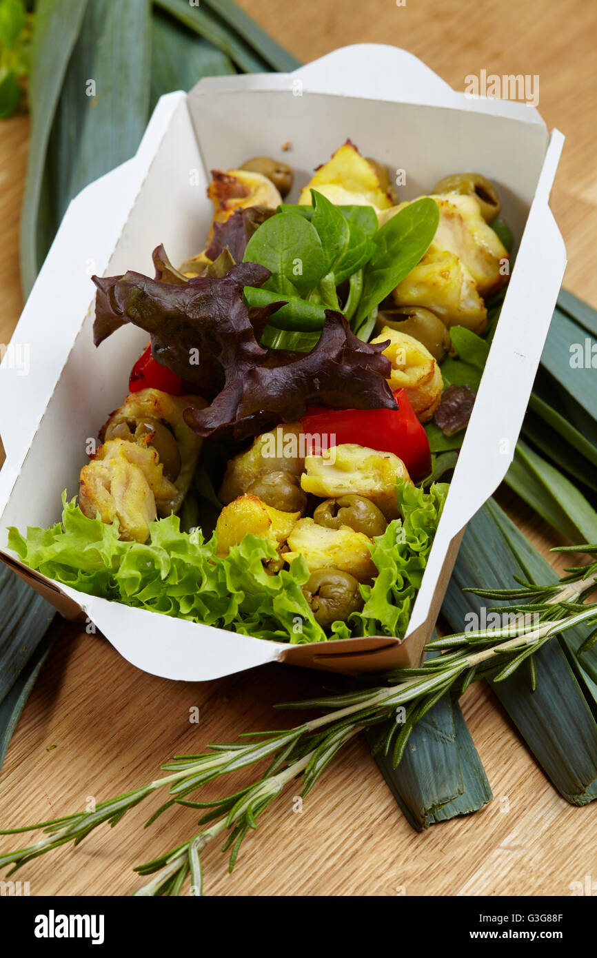 natural healthy food for breakfast fish with vegetables Stock Photo - Alamy