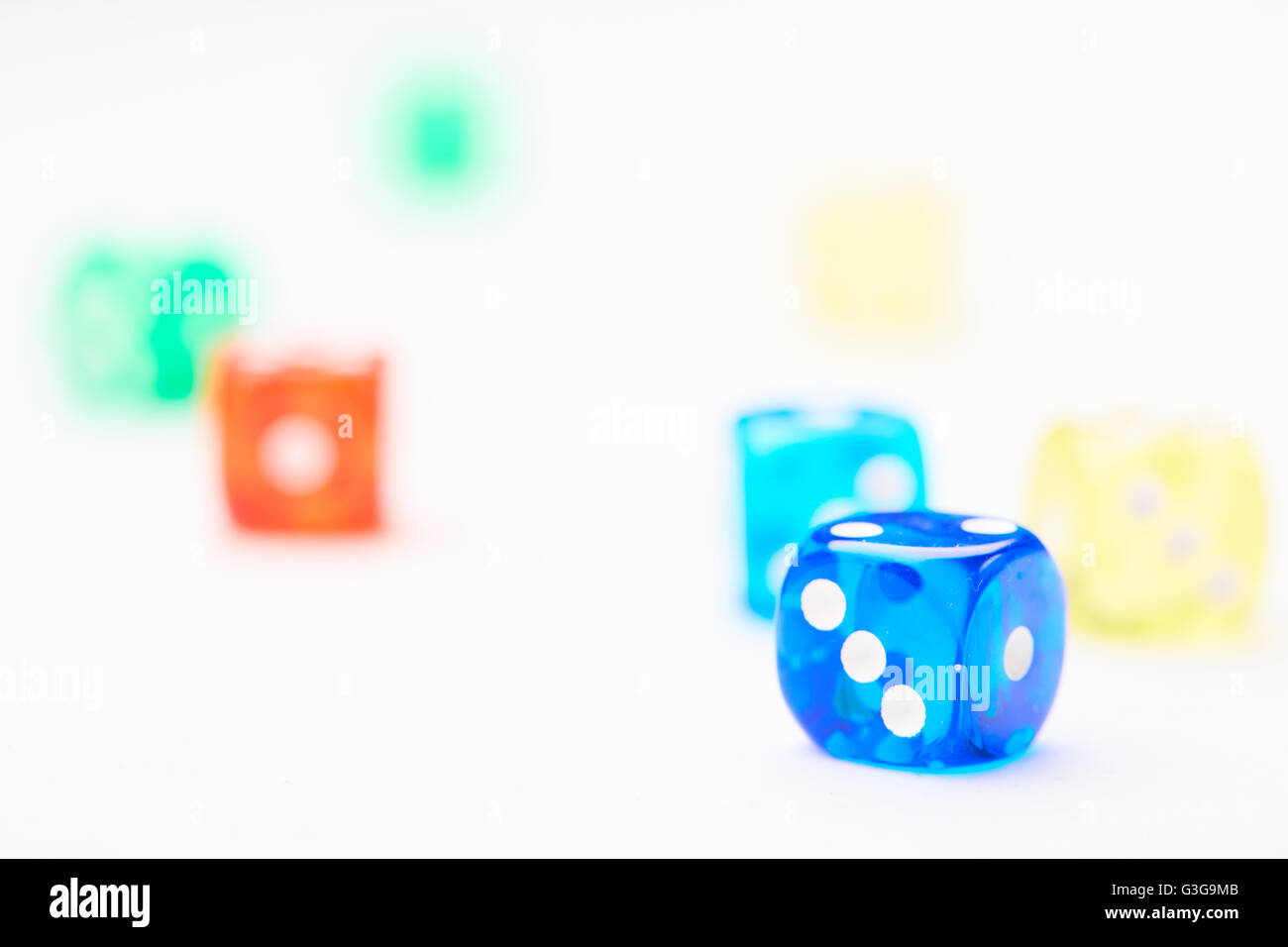 Yellow dice Cut Out Stock Images & Pictures - Alamy