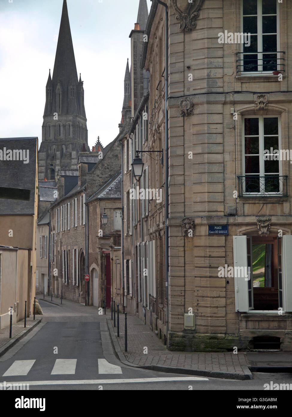 The historic center of the French town of Bayeux Stock Photo - Alamy