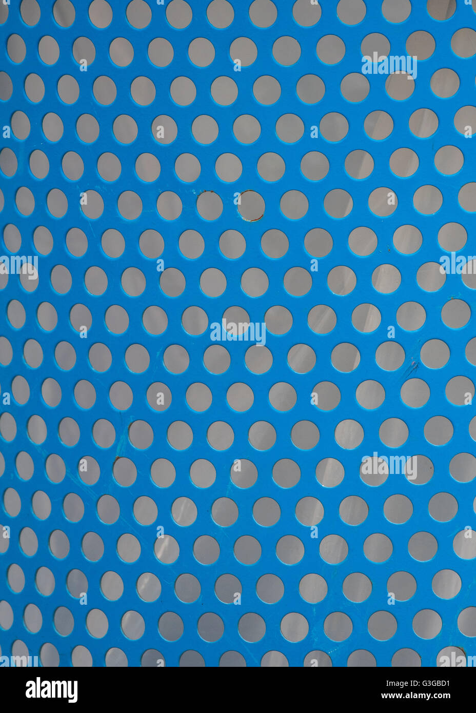 Blue perforated metal texture hi-res stock photography and images - Alamy