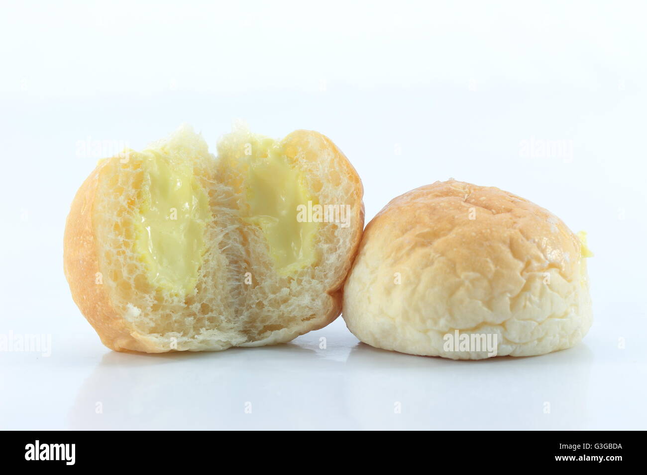 Bread Cream Filling Stock Photo - Alamy