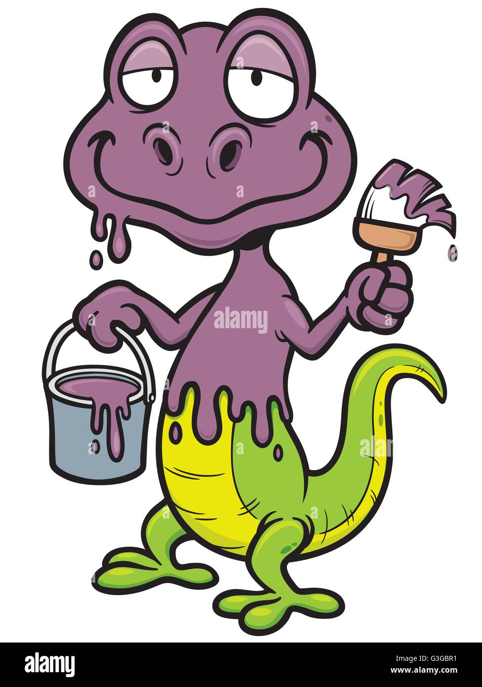 Vector illustration of Gecko cartoon Stock Vector Image & Art - Alamy