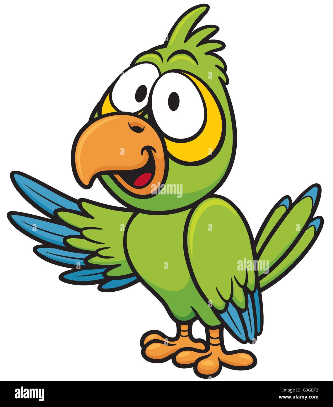 Parrot cartoon hi-res stock photography and images - Alamy