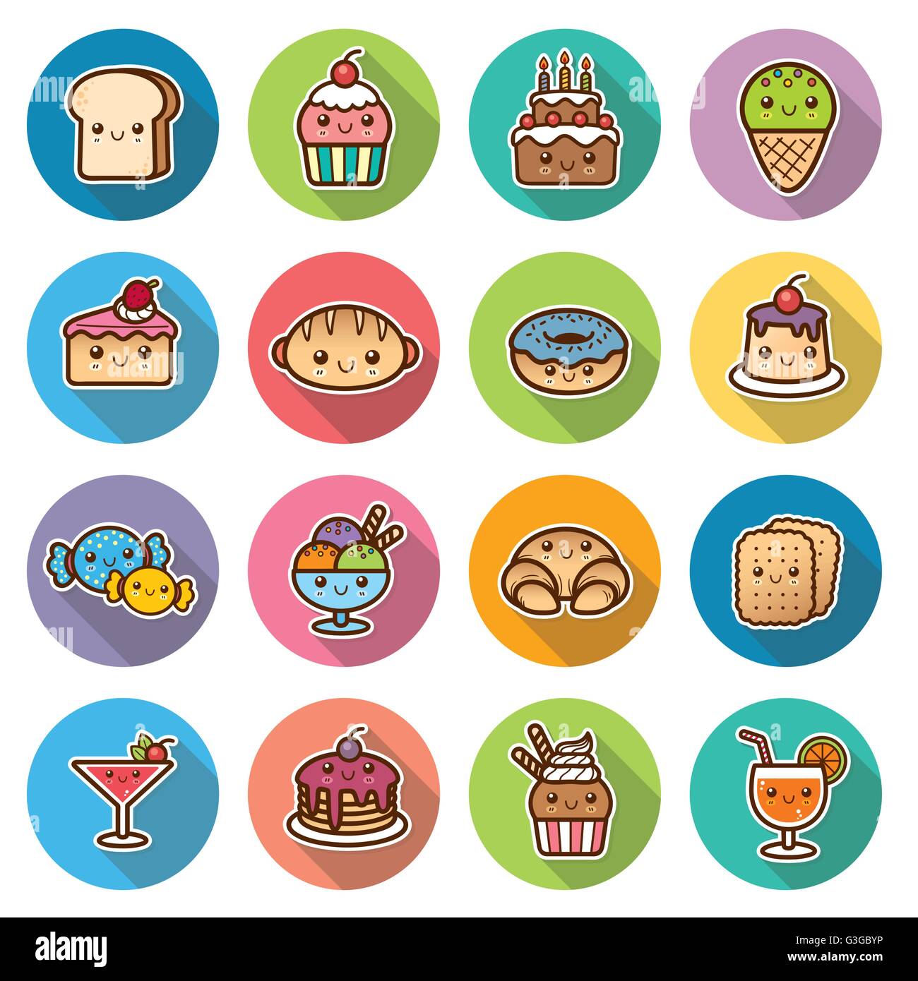 Vector illustration of Dessert cartoon Stock Vector Image & Art - Alamy