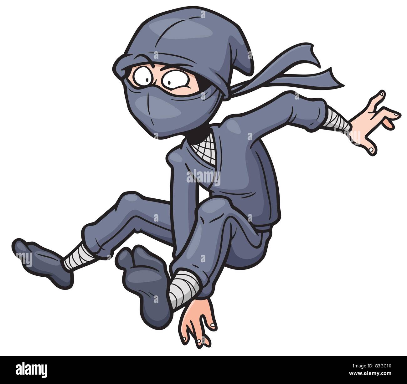 Vector illustration of Cartoon Ninja Stock Vector Image & Art - Alamy