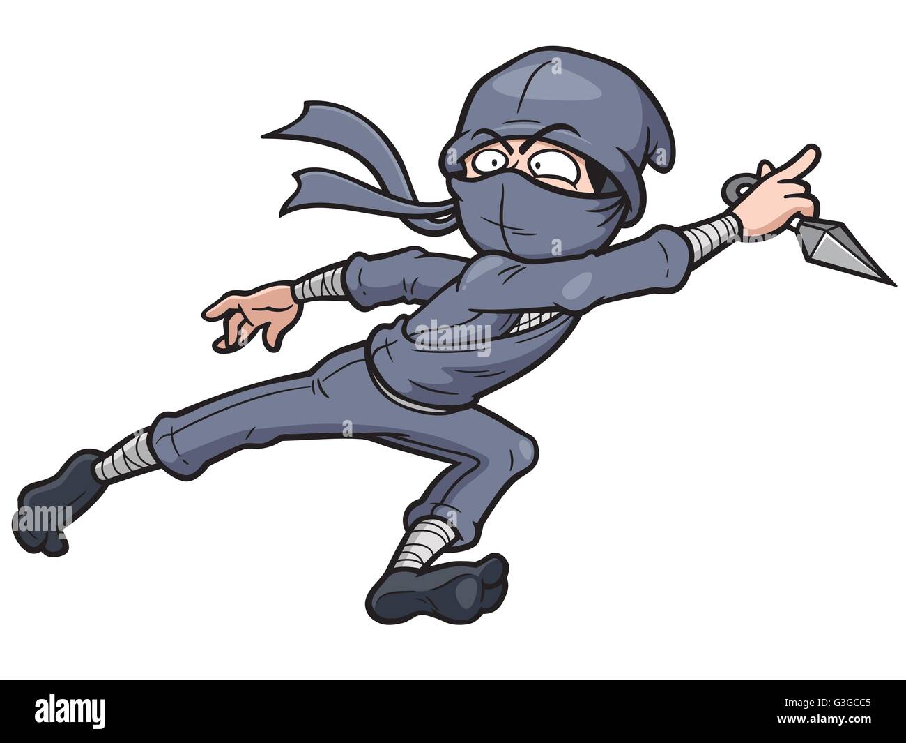 Vector illustration of Cartoon Ninja Stock Vector Image & Art - Alamy