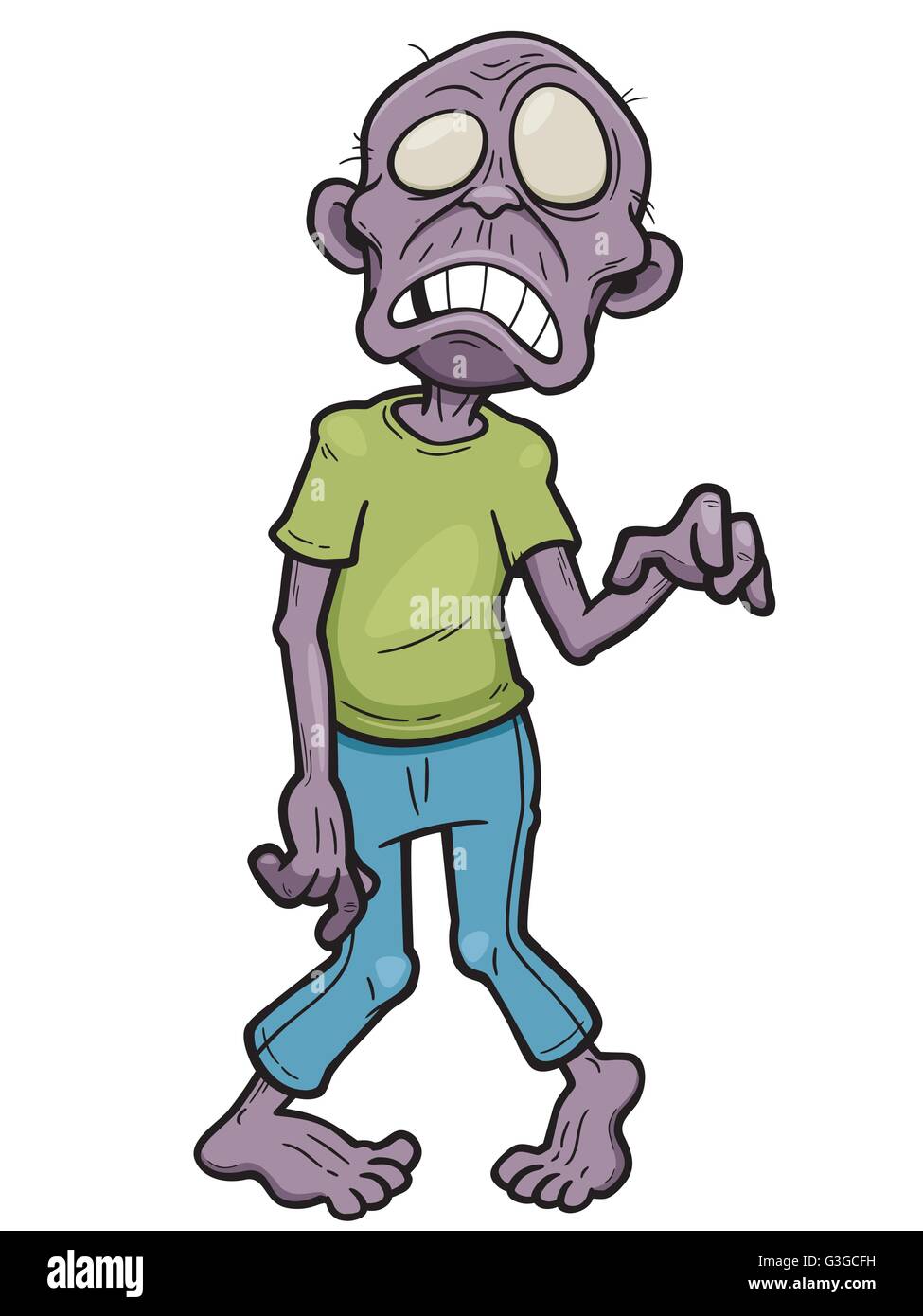 Vector illustration of Cartoon zombie Stock Vector Image & Art - Alamy