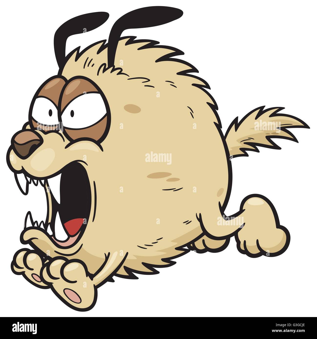 Vector illustration of Angry Dog Stock Vector Image & Art - Alamy