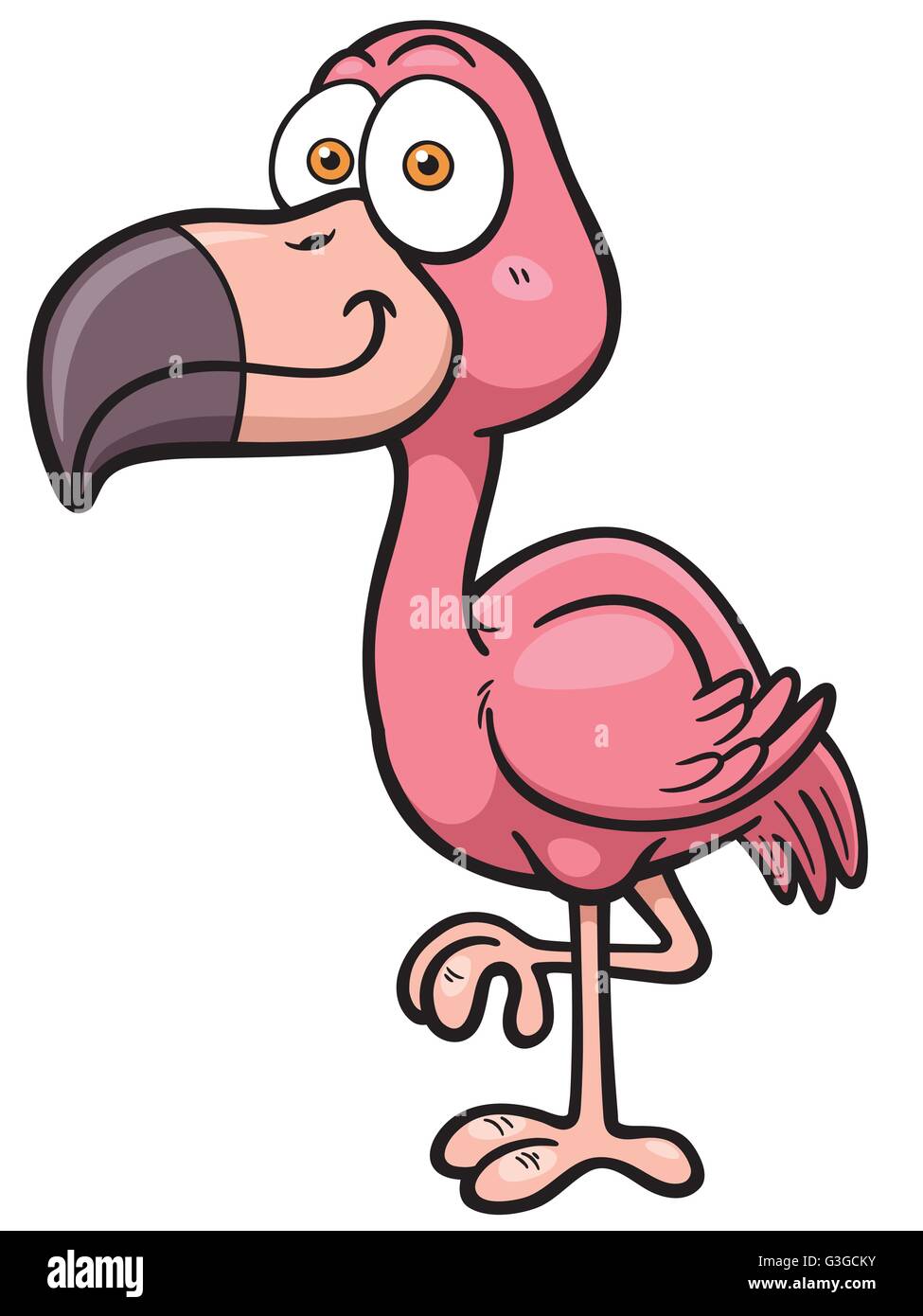 Vector illustration of Cartoon flamingo Stock Vector Image & Art - Alamy