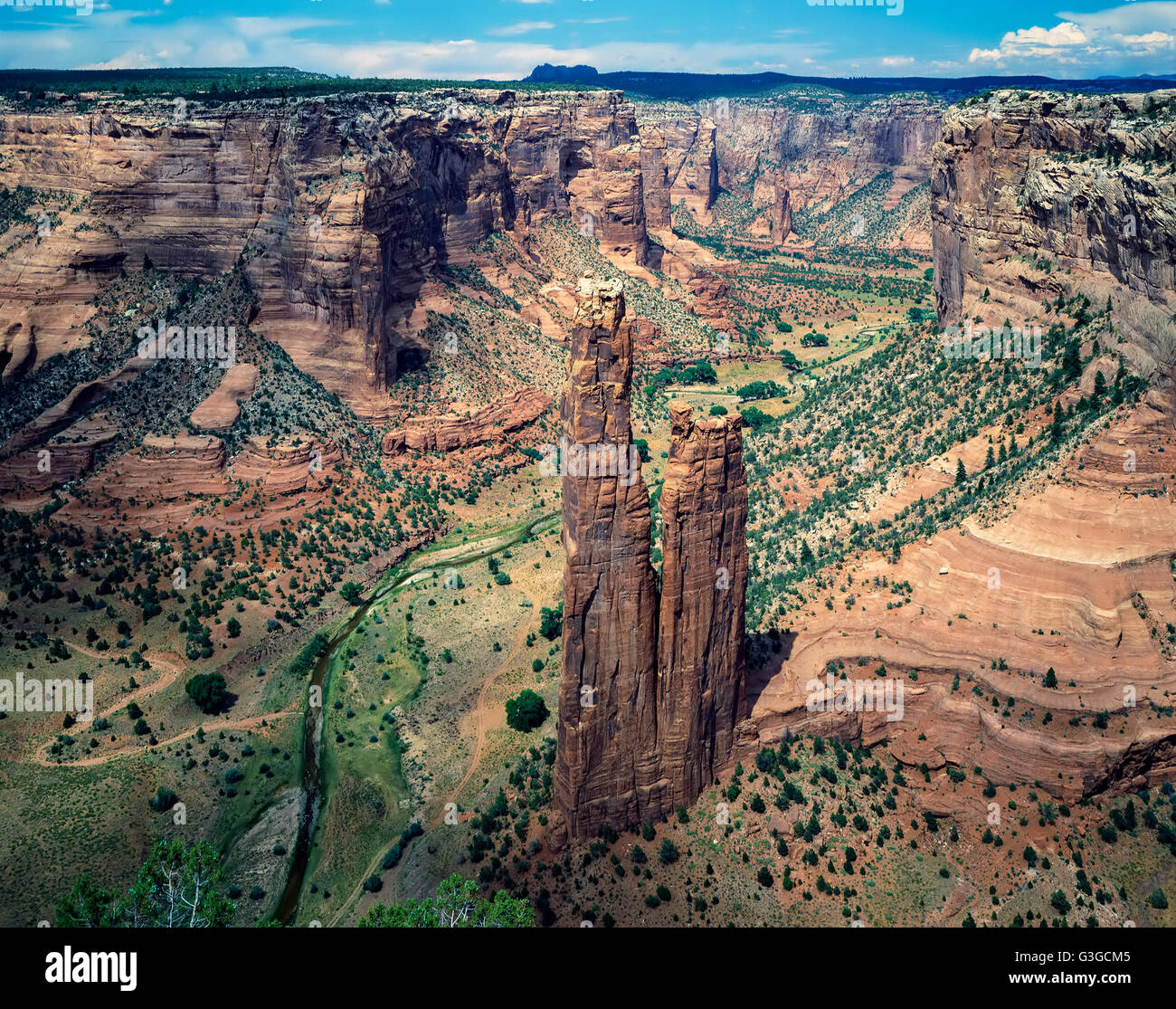 Spider Rock in Canyon de Chelly, Arizona Stock Photo - Alamy