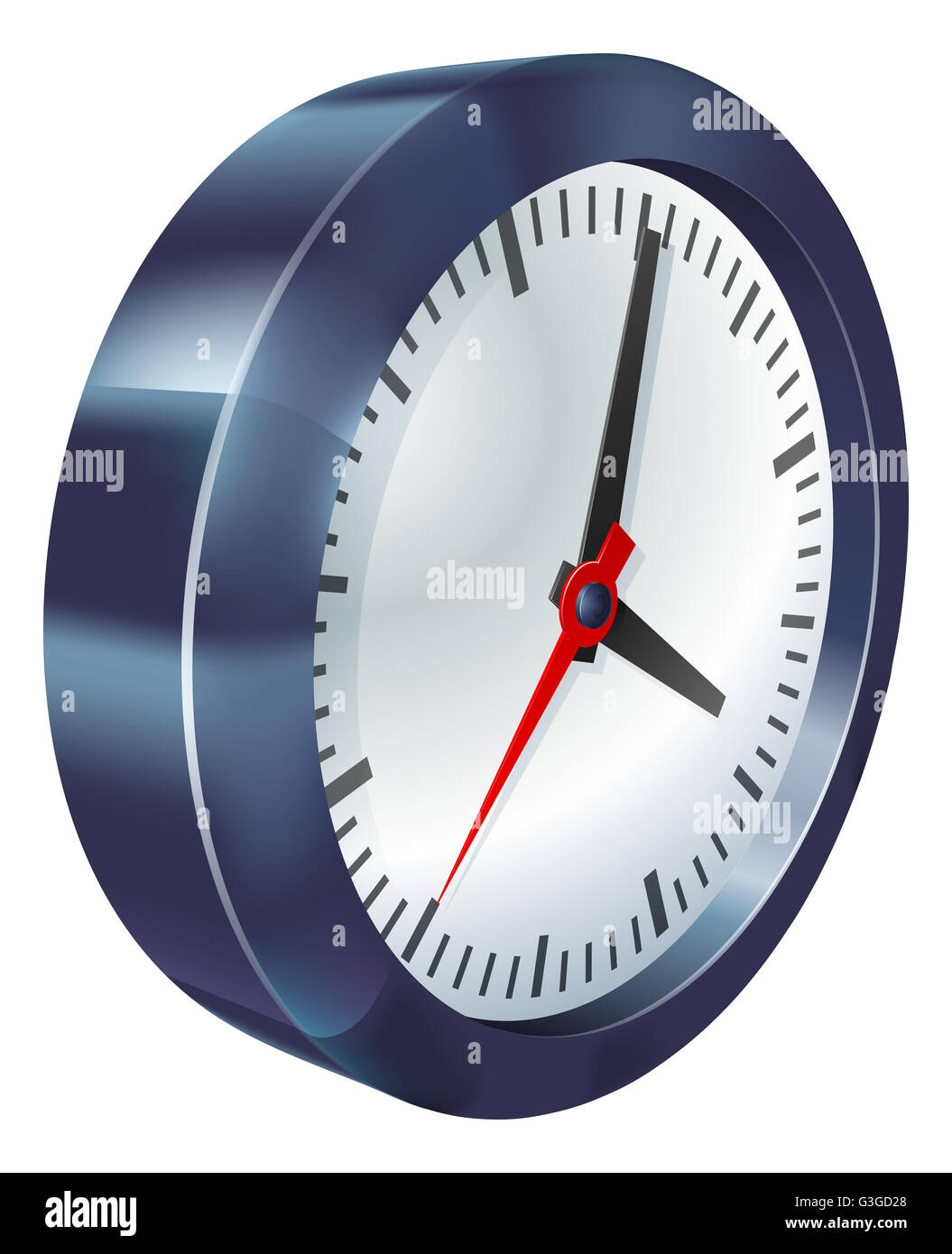3d clock icon hi-res stock photography and images - Alamy