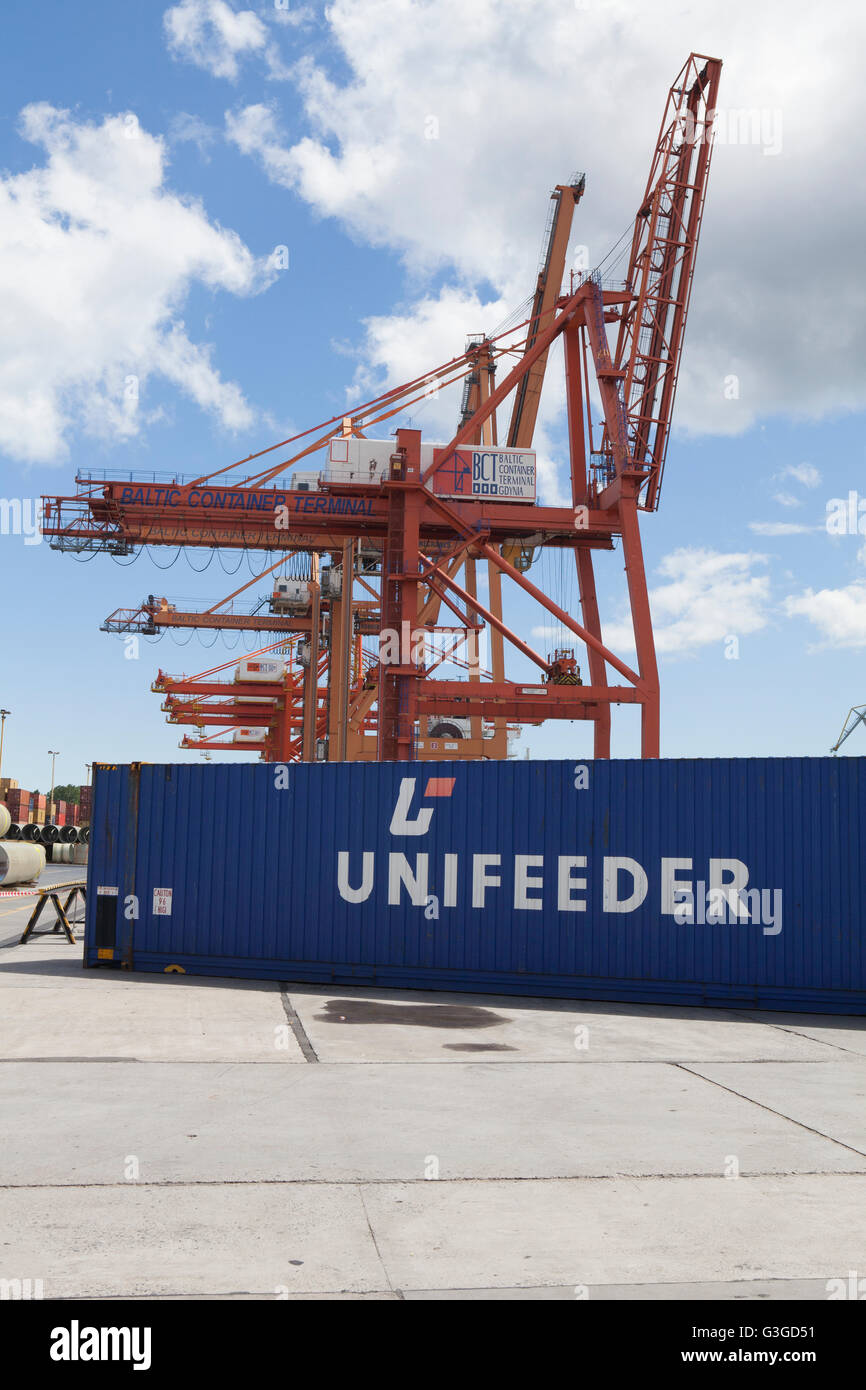 Baltic Container Terminal, Gdynia Stock Photo - Alamy