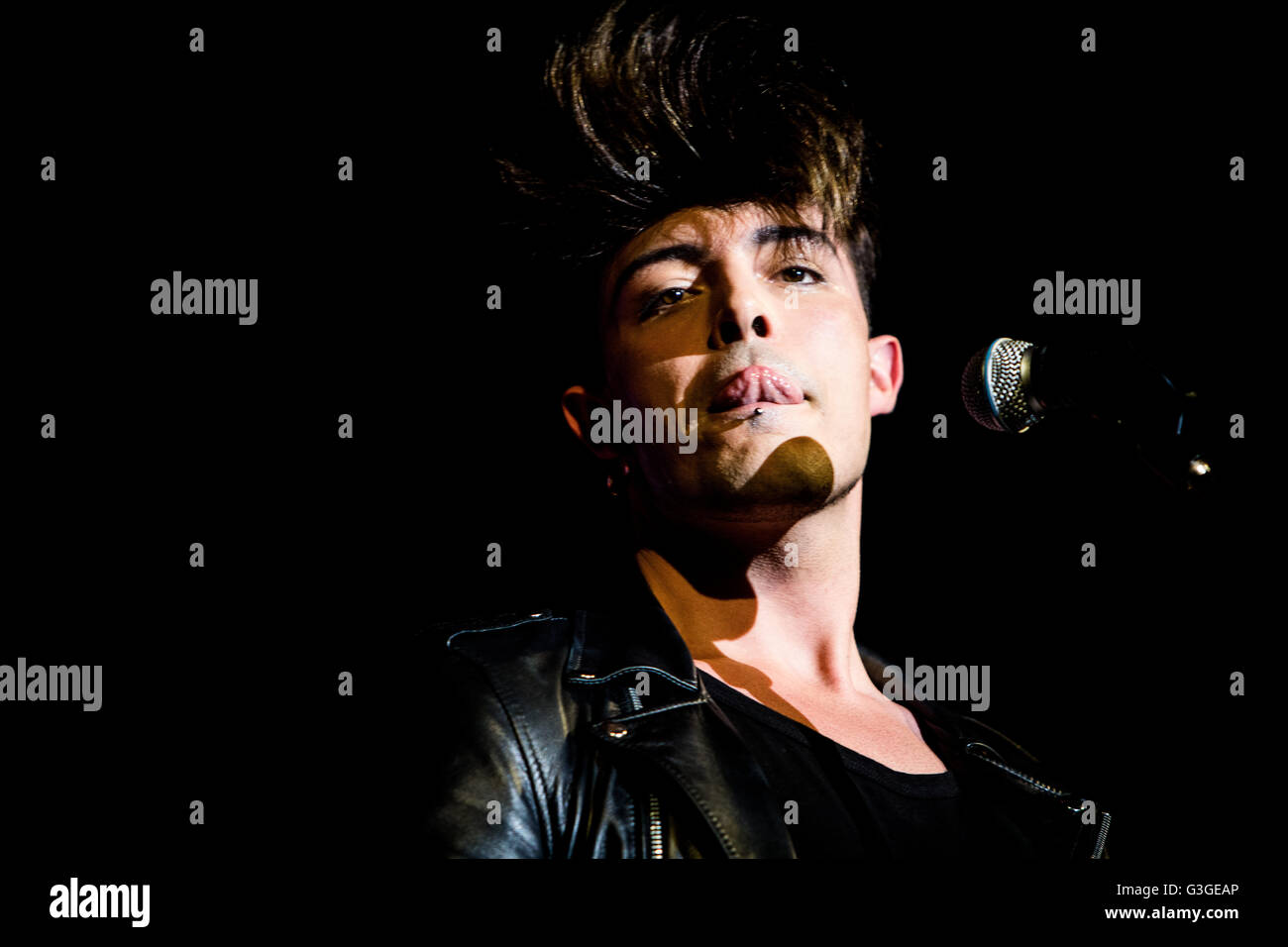 Stash Fiordispino of the Italian pop rock band The Kolors pictured on ...