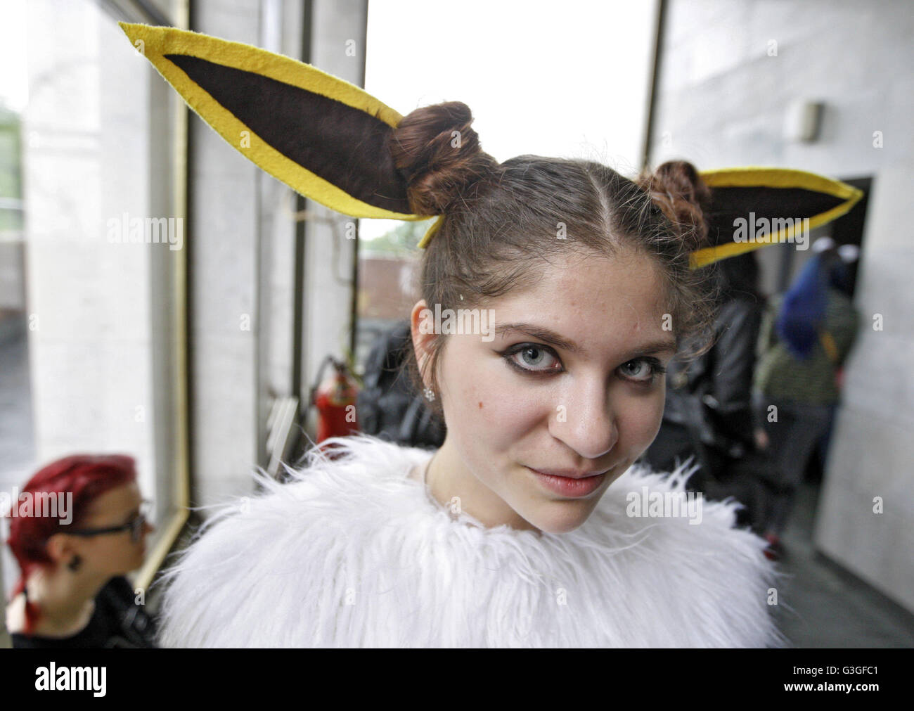 Kiev, Ukraine. 14th May, 2016. A cosplayer poses during the "Kyiv Comic ...