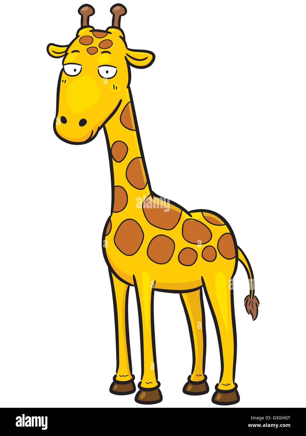 Vector illustration of giraffe cartoon Stock Vector Image & Art - Alamy