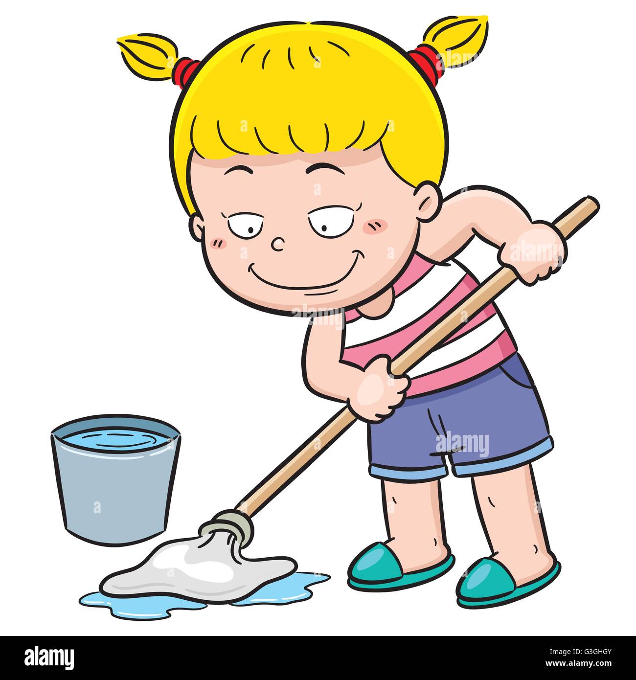 Sweeping and girl hi-res stock photography and images - Alamy