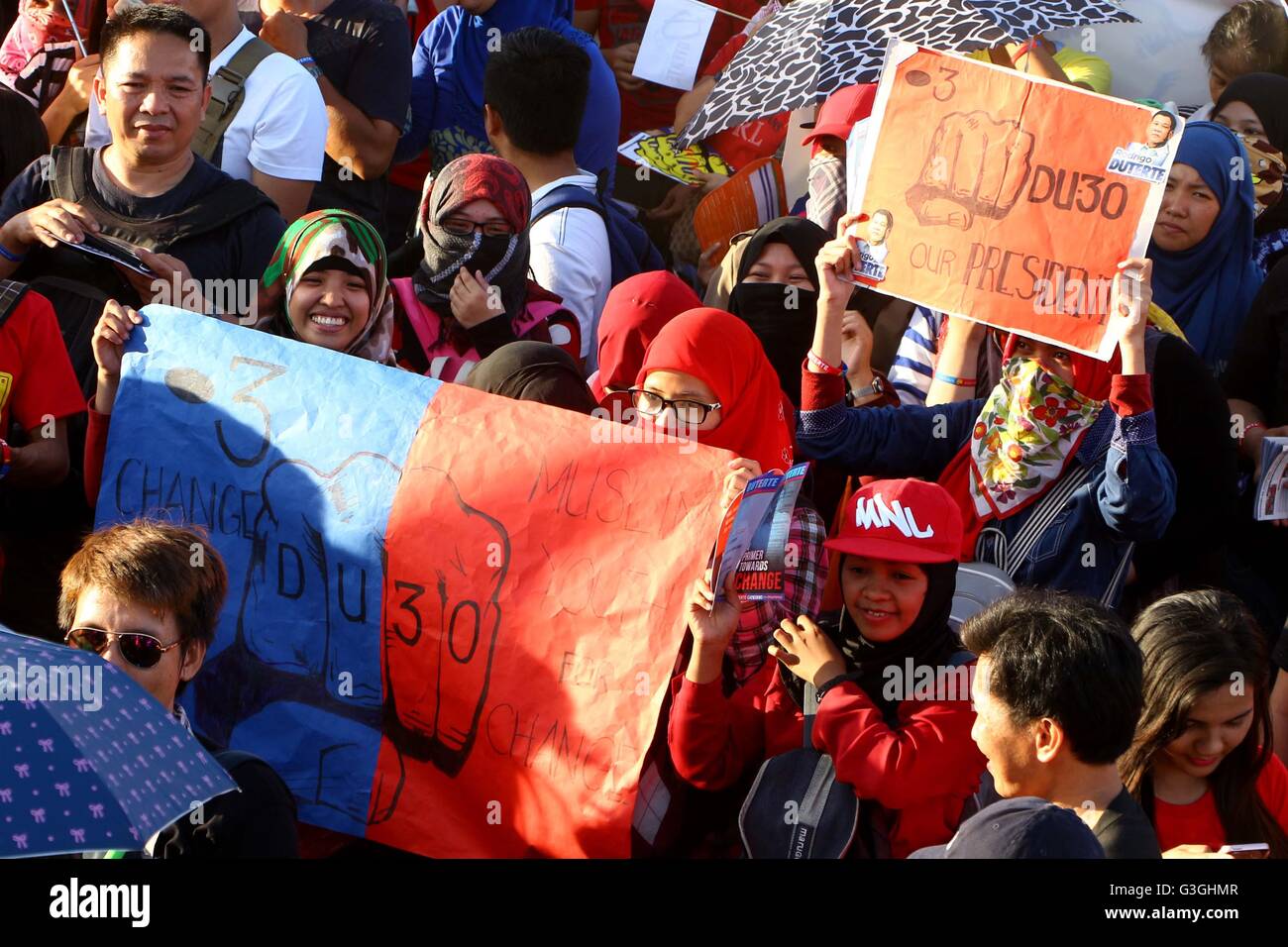 Philippines. 07th May, 2016. The Muslim community showed their support ...