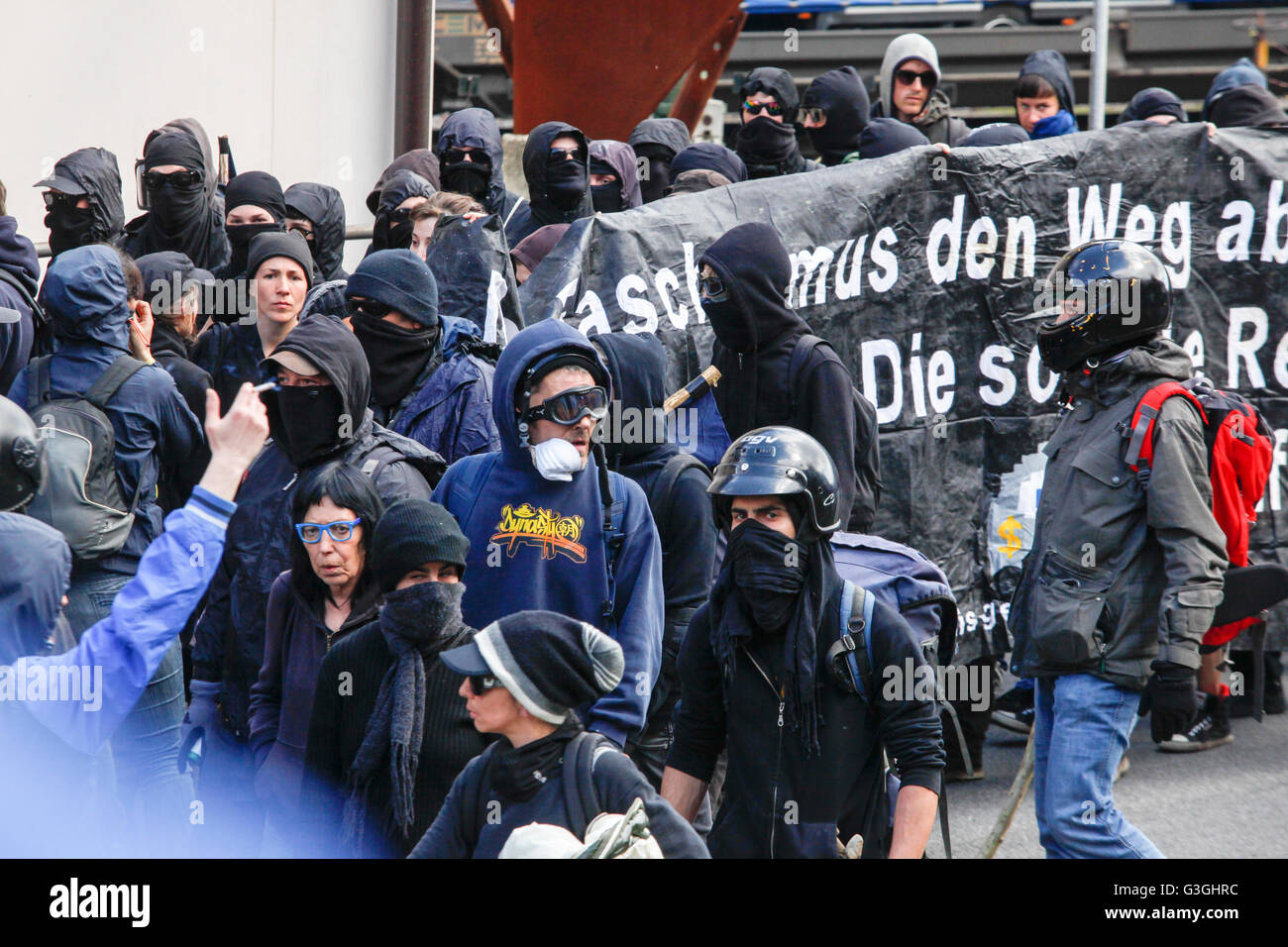 Brennero, Italy. 07th May, 2016. Violent clashes broke out in the ...