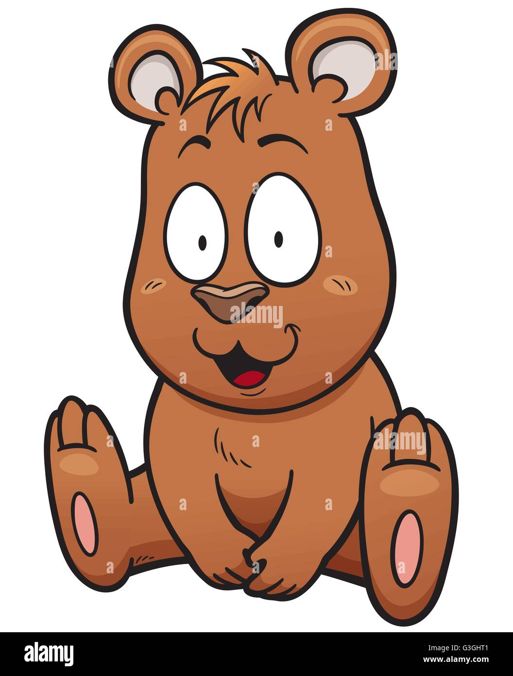 Cartoon illustration grizzly bear hi-res stock photography and images ...