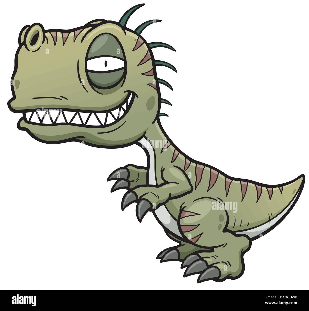 Vector illustration of Cartoon dinosaur Stock Vector Image & Art - Alamy