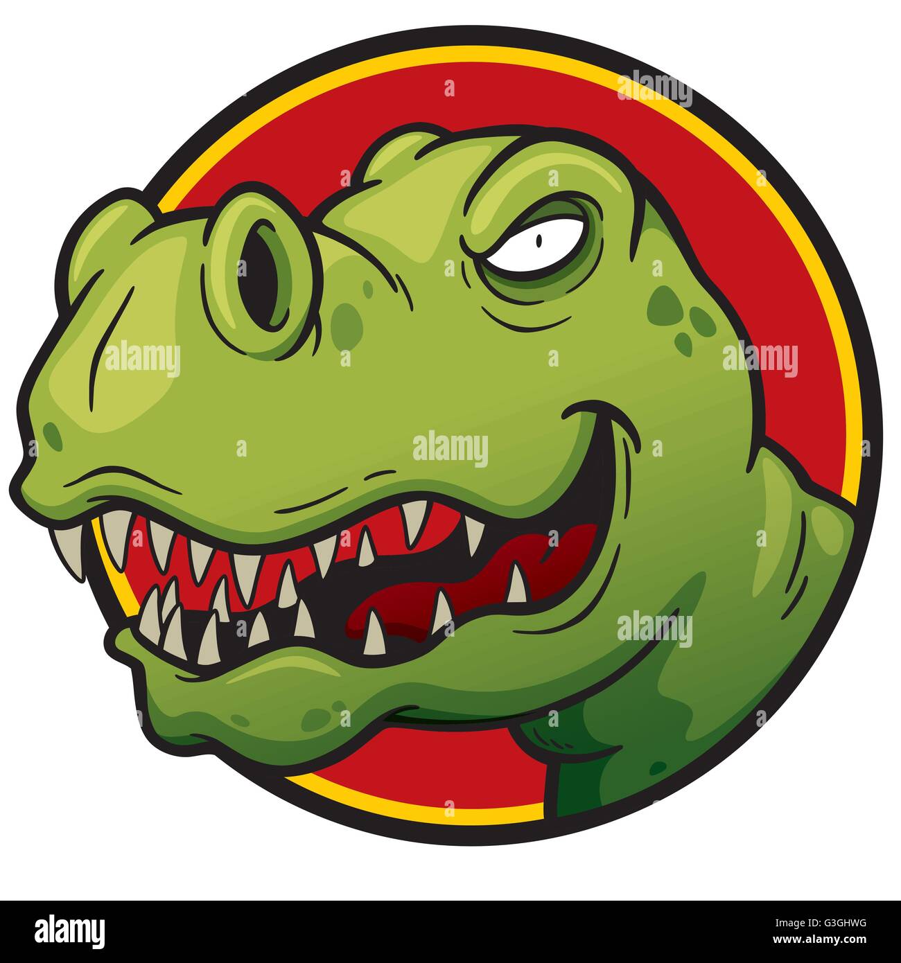 Vector illustration of Cartoon dinosaur Stock Vector Image & Art - Alamy