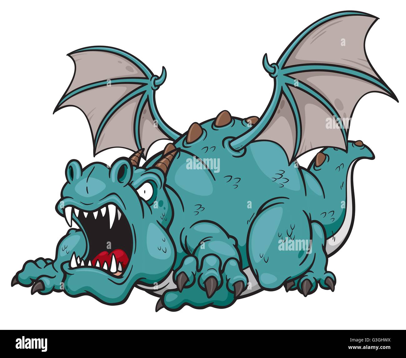 Cartoon illustration dragon hi-res stock photography and images - Alamy