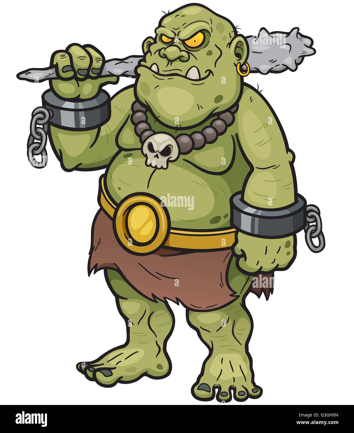 Vector illustration of Cartoon Ogre Stock Vector Image & Art - Alamy