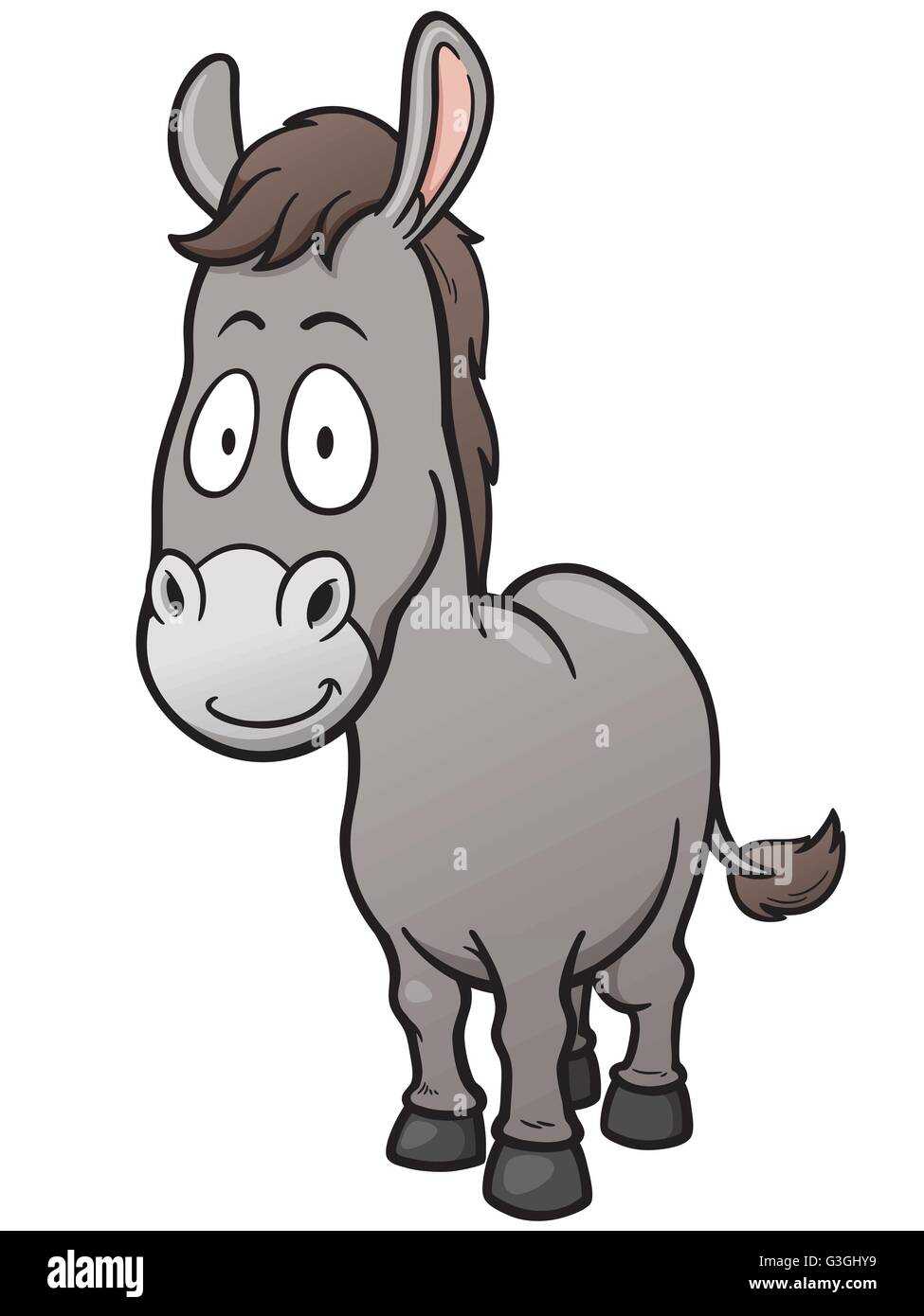 Vector illustration of Cartoon burro Stock Vector Image & Art - Alamy