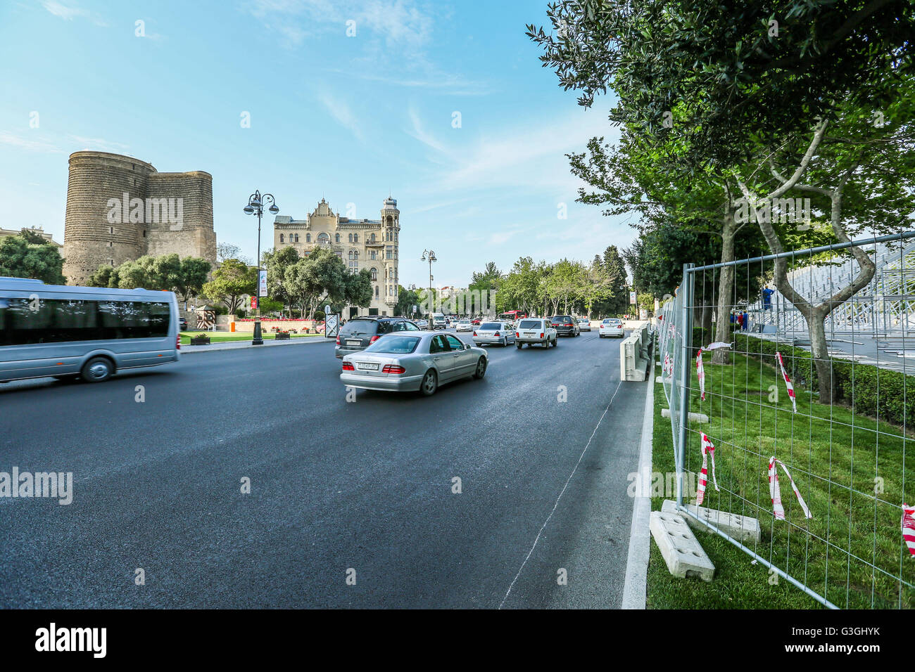 After under-construction International Circuit Baku. All road is ready ...