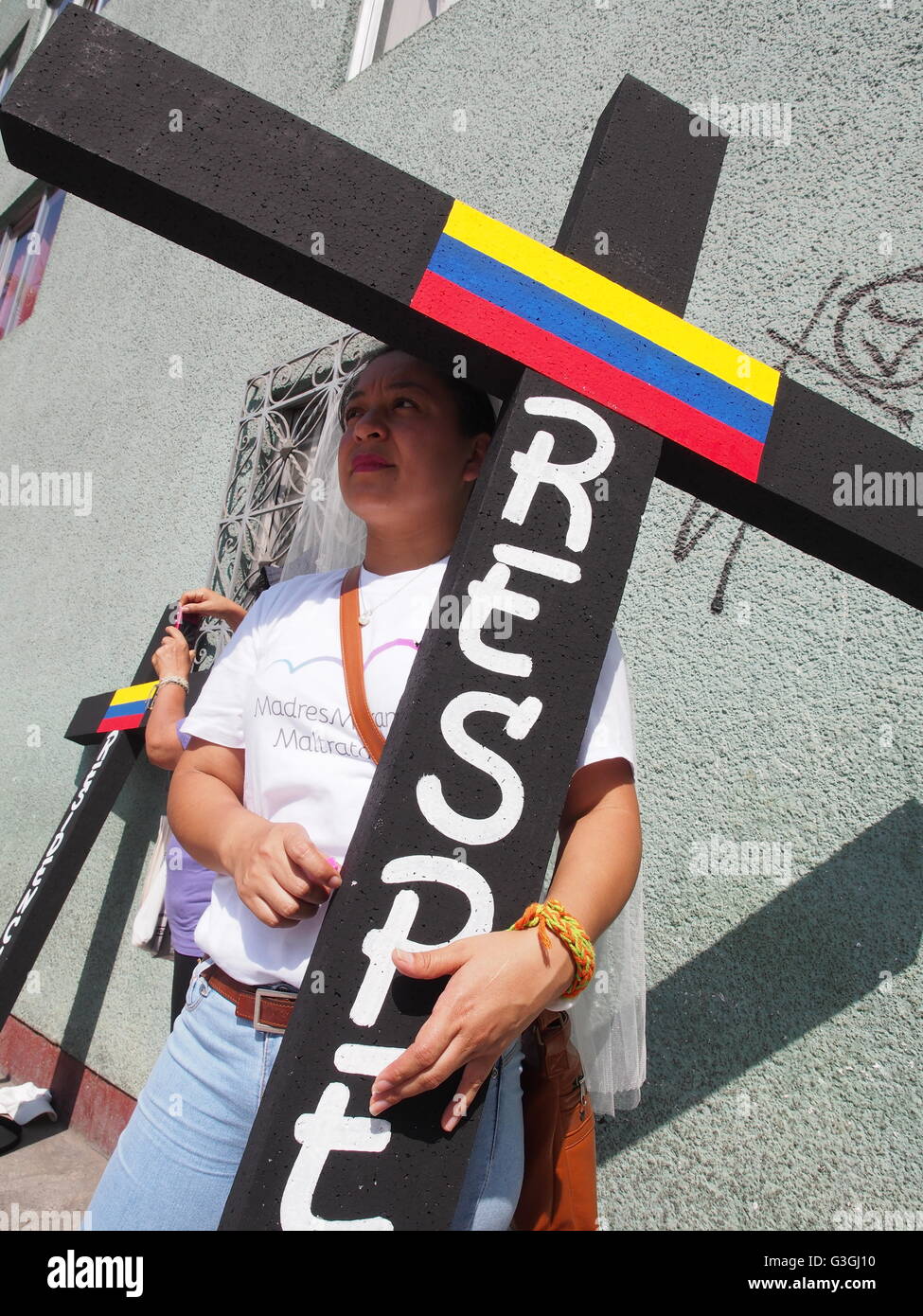 Lima, Peru. 06th May, 2016. Lima, May 6th, battered migrant mothers ...