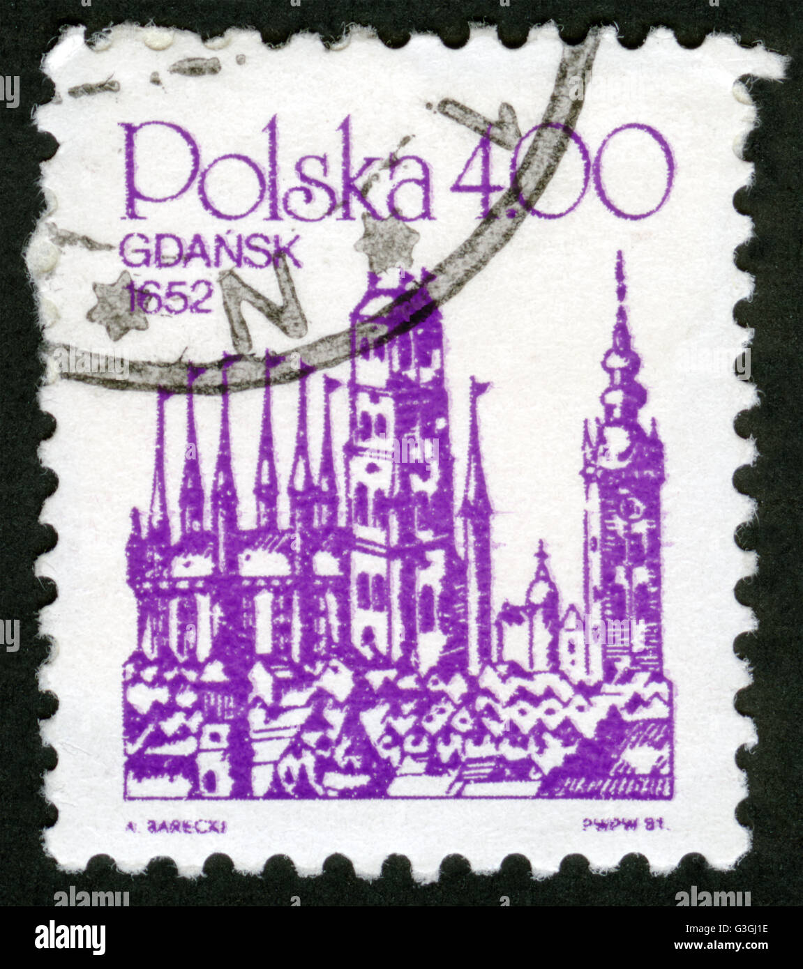 Poland postage stamp hi-res stock photography and images - Alamy