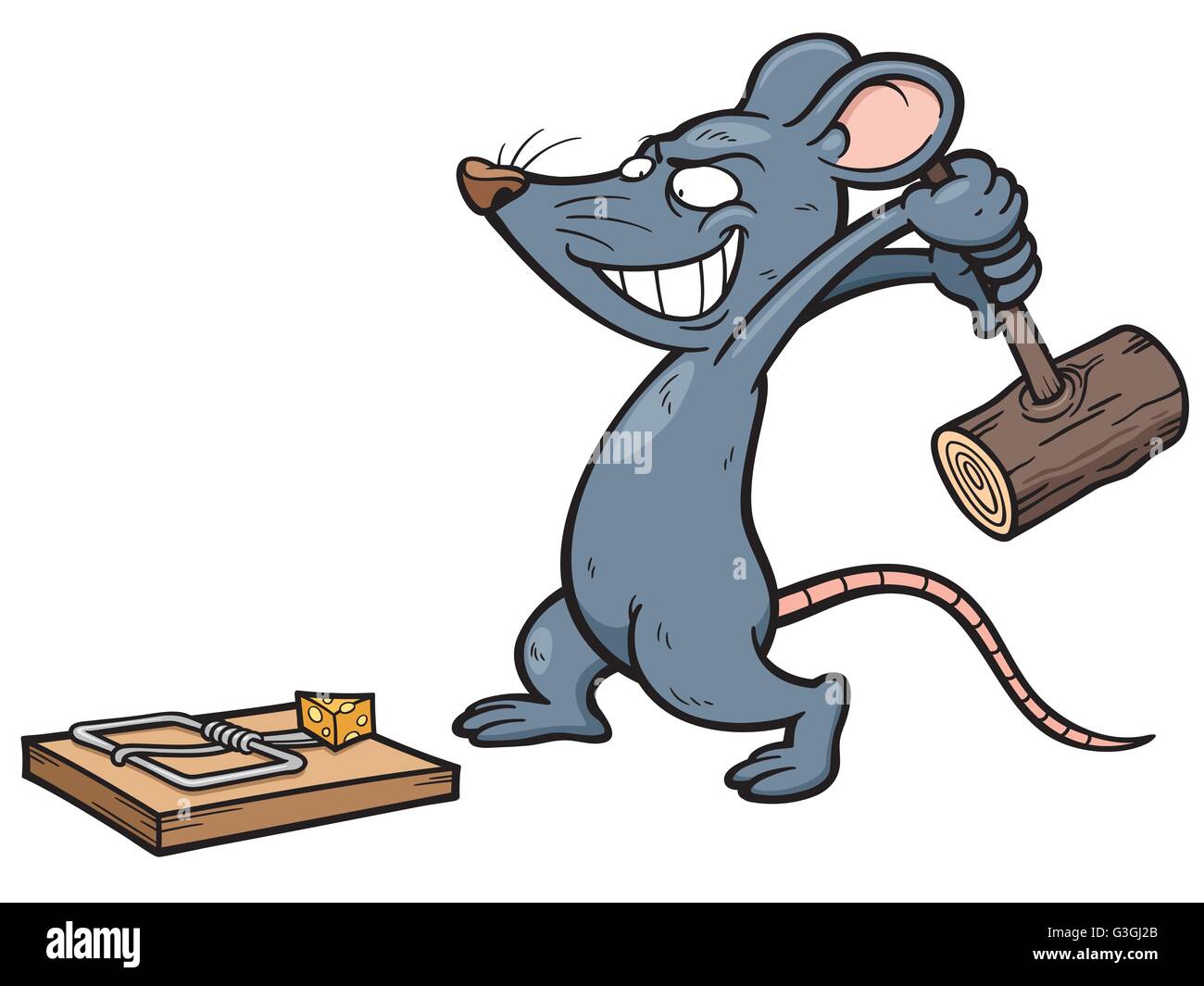 Vector illustration of cartoon rat Stock Vector Image & Art - Alamy