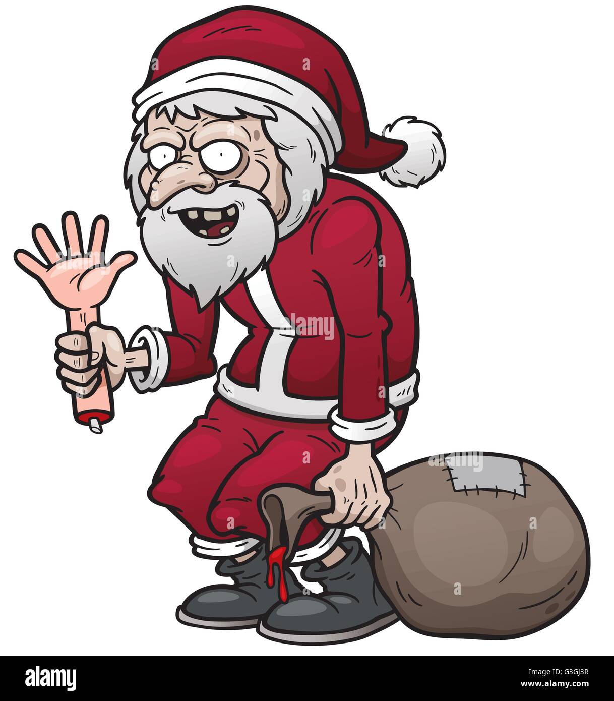 Cartoon santa waving christmas Stock Vector Images - Alamy