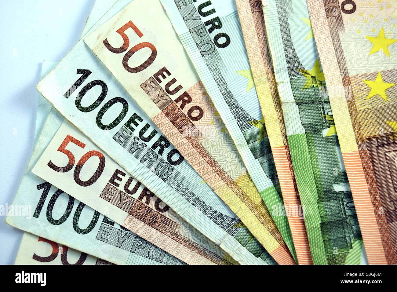 Close-up Euro currency banknotes and coins, EUR symbol Stock Photo - Alamy