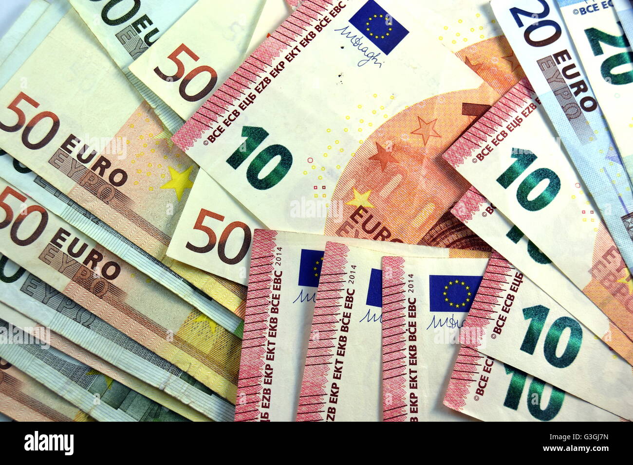 Close-up Euro currency banknotes and coins, EUR symbol Stock Photo - Alamy