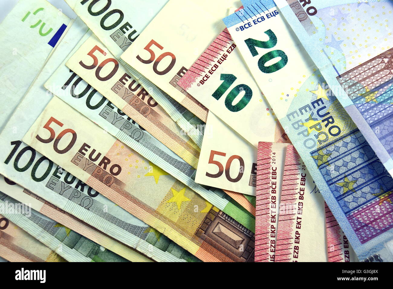 Close-up Euro currency banknotes and coins, EUR symbol Stock Photo - Alamy