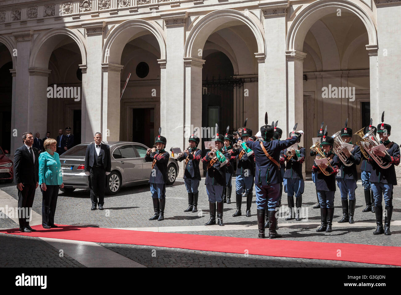 Rome, Italy. 05th May, 2016. German Chancellor Angela Merkel meets ...