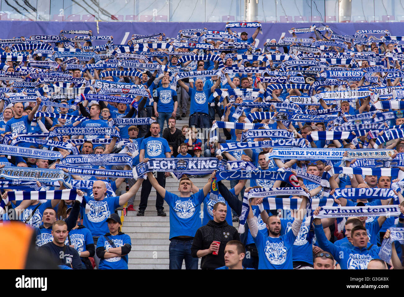 Lech poznan fans hi-res stock photography and images - Alamy