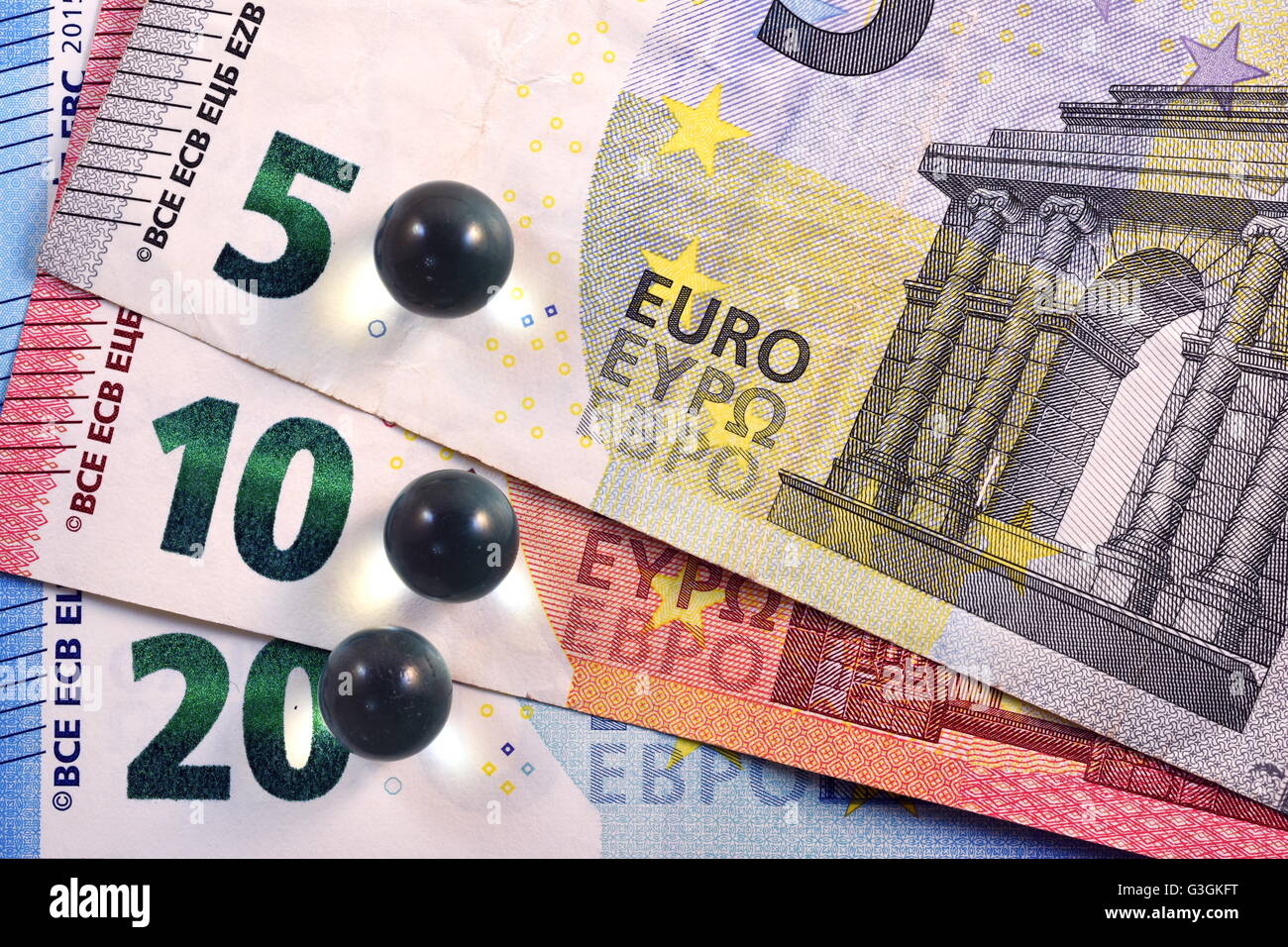 Close-up Euro currency banknotes and coins, EUR symbol Stock Photo - Alamy