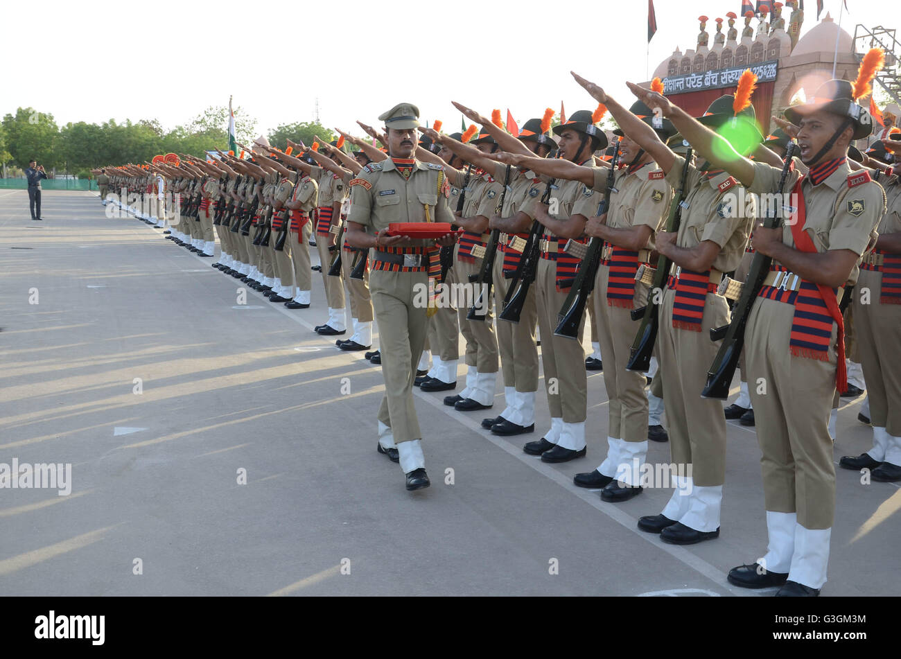 Jodhpur, India. 30th Apr, 2016. Recruits of India's Border Security ...