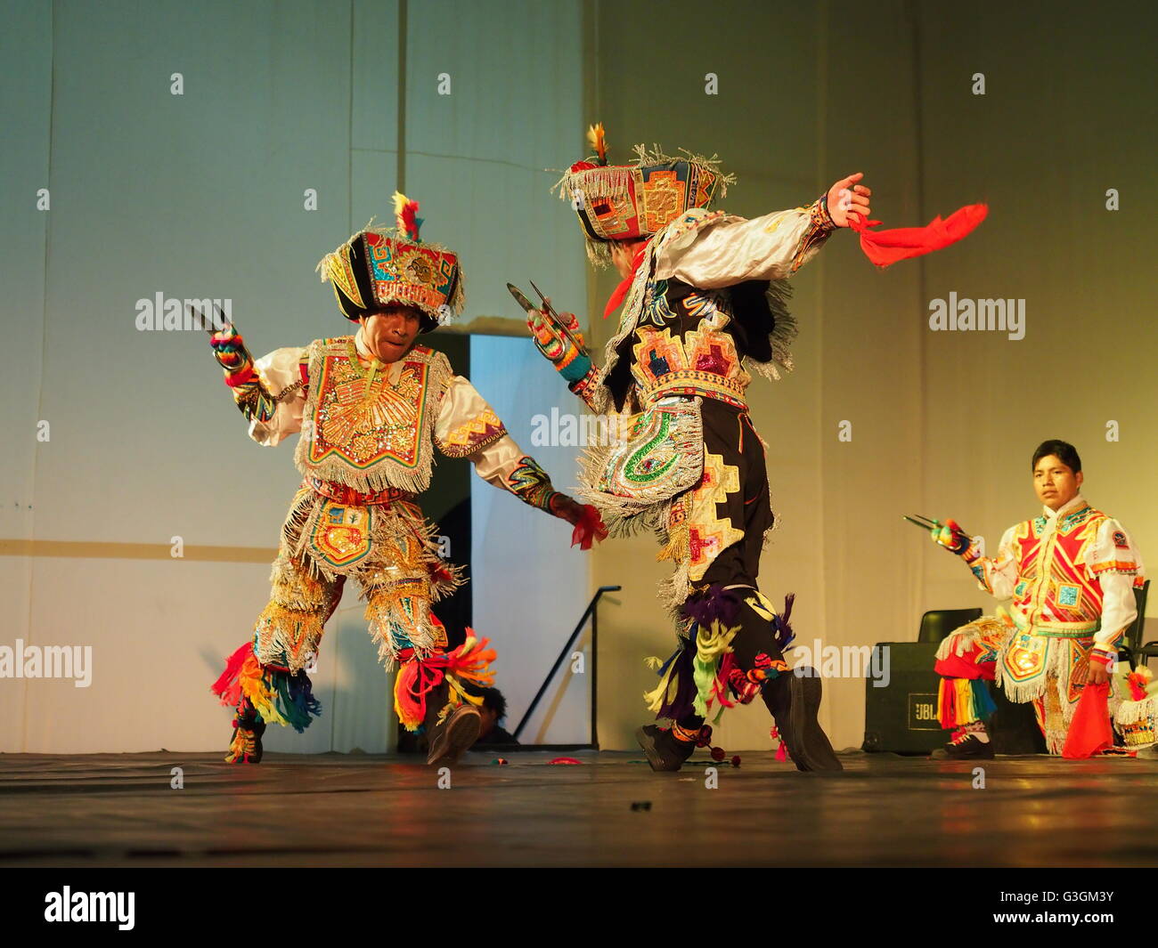 Lima, Peru. 29th Apr, 2016. Lima, scissors dancers, an ancient ...